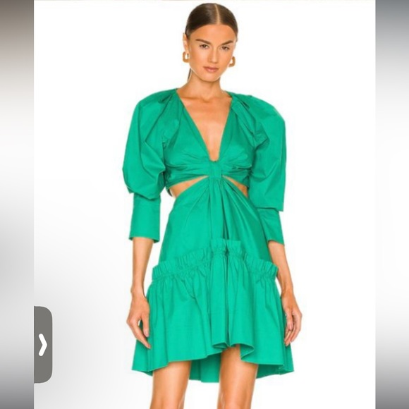 A.L.C. | Dresses | Nwt Alc Alexa Mini Dress Viridian Emerald Green Size ...